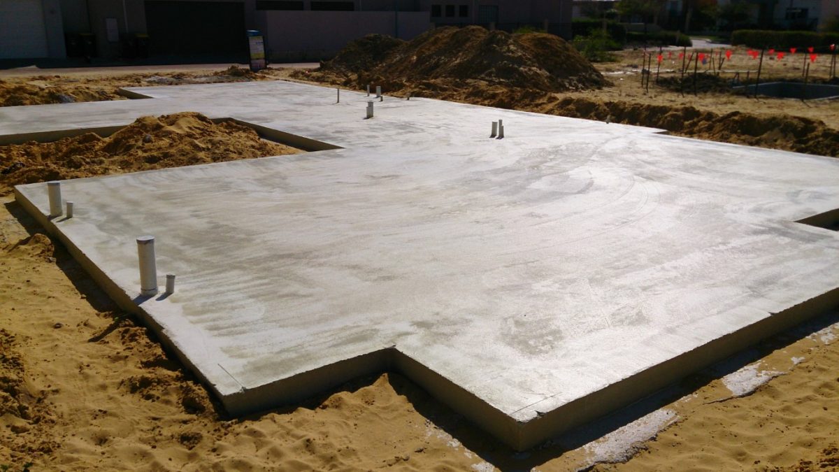 Completed Concrete Pads in Perth