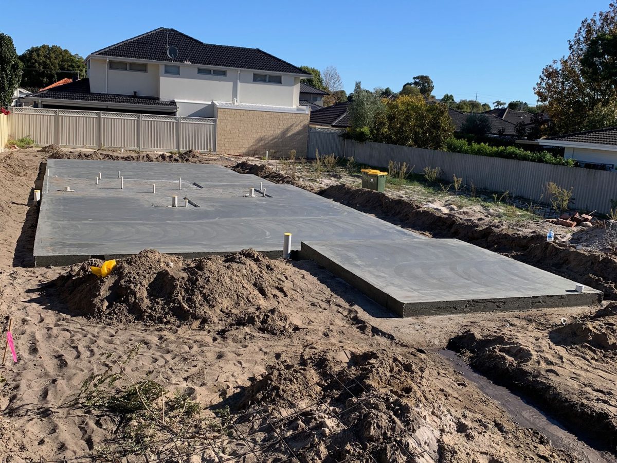 Completed Concrete Pads in Perth